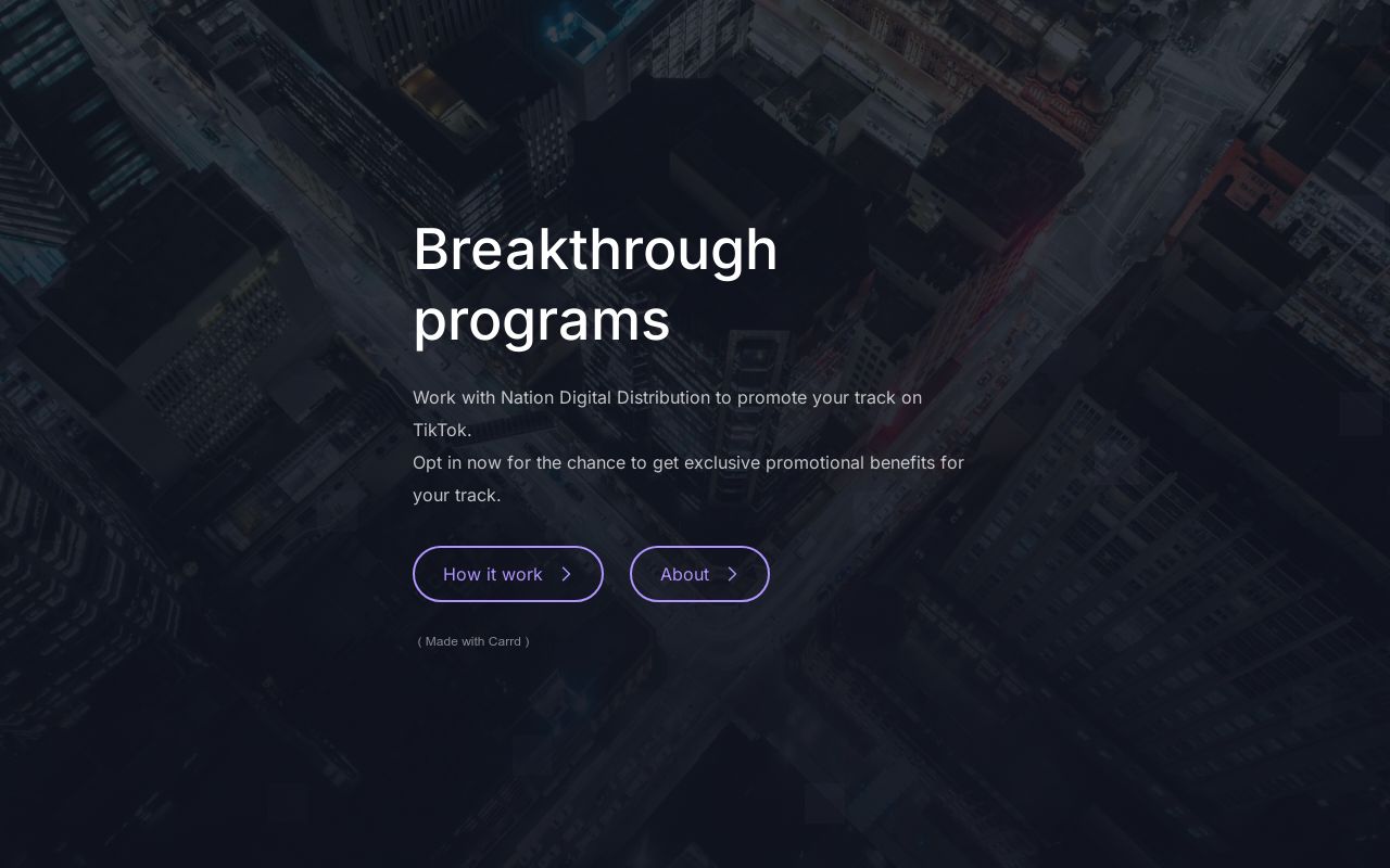 Breakthrough programs